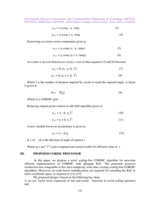 Comparative analysis of multi stage cordic using micro rotation techniq | PDF
