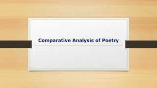 Comparative Analysis of Poetry in Comparative Literature | PPTX