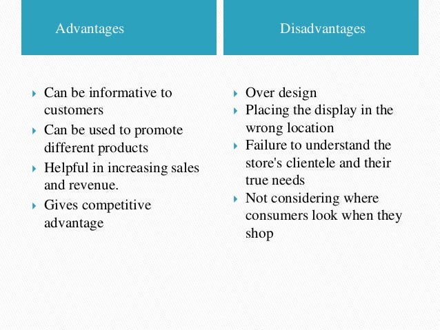 Comparative analysis of point of purchase