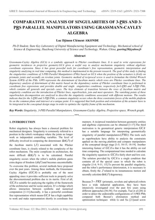 Comparative analysis of singularities of 3 prs and 3- | PDF | Physics | Science