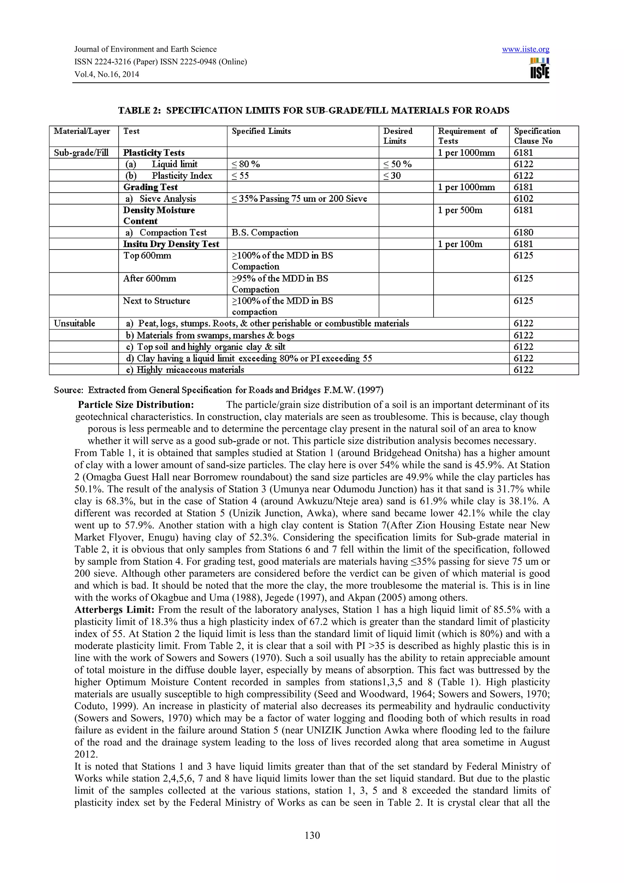 Comparative analysis of the soil geotechnical | PDF