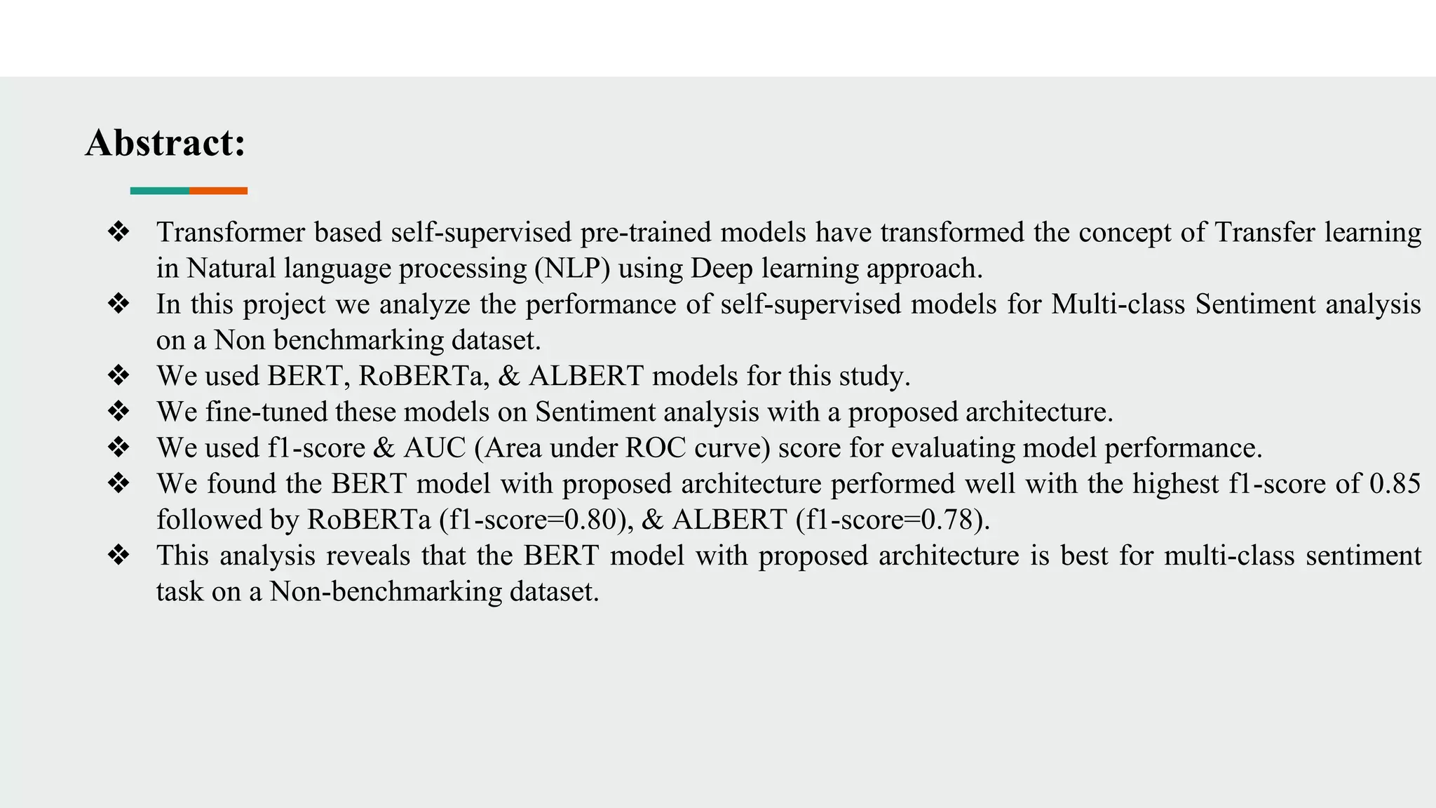 Comparative Analysis Of Transformer Based Pre Trained Nlp Models Pptx