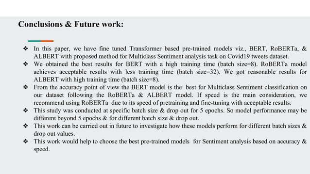 Comparative Analysis Of Transformer Based Pre Trained Nlp Models Pptx Web Design And Html