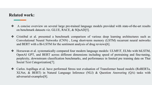 Comparative Analysis of Transformer Based Pre-Trained NLP Models | PPTX | Web Design and HTML ...