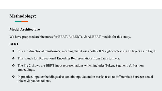 Comparative Analysis Of Transformer Based Pre Trained Nlp Models Pptx Web Design And Html
