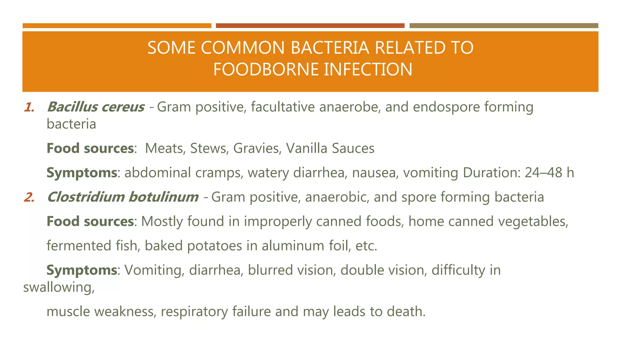 Comparative analysis on food infections and food intoxications | PPTX