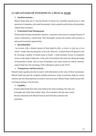 Comparative analysis on investment in mutual fund | PDF