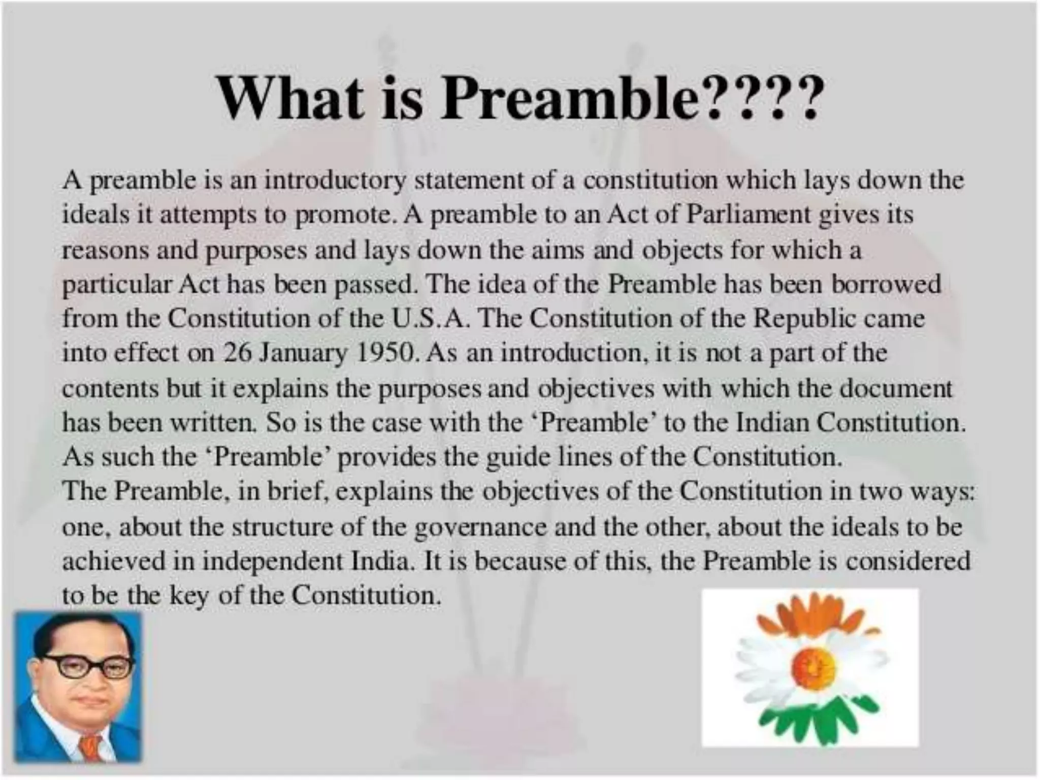 Comparative analysis Preamble of India and Zimbabwe | PPTX