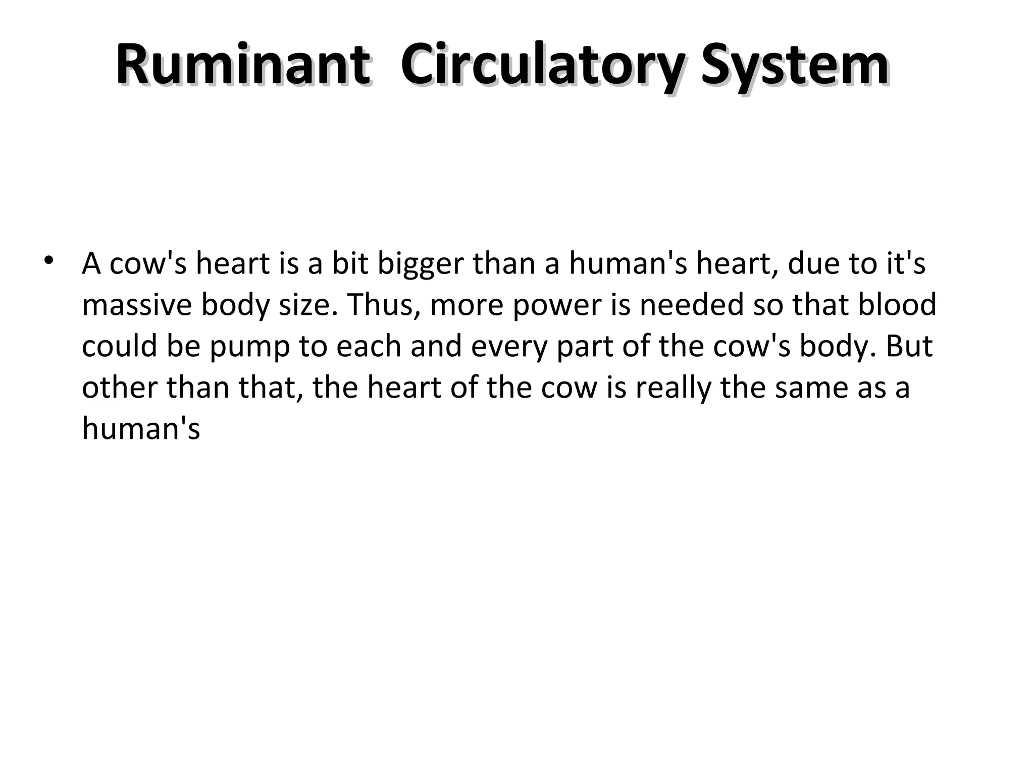 Comparative anatomy circulatory system | PPT
