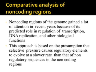 Comparative and functional genomics | PPTX