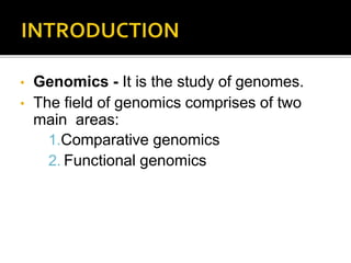 Comparative and functional genomics | PPTX