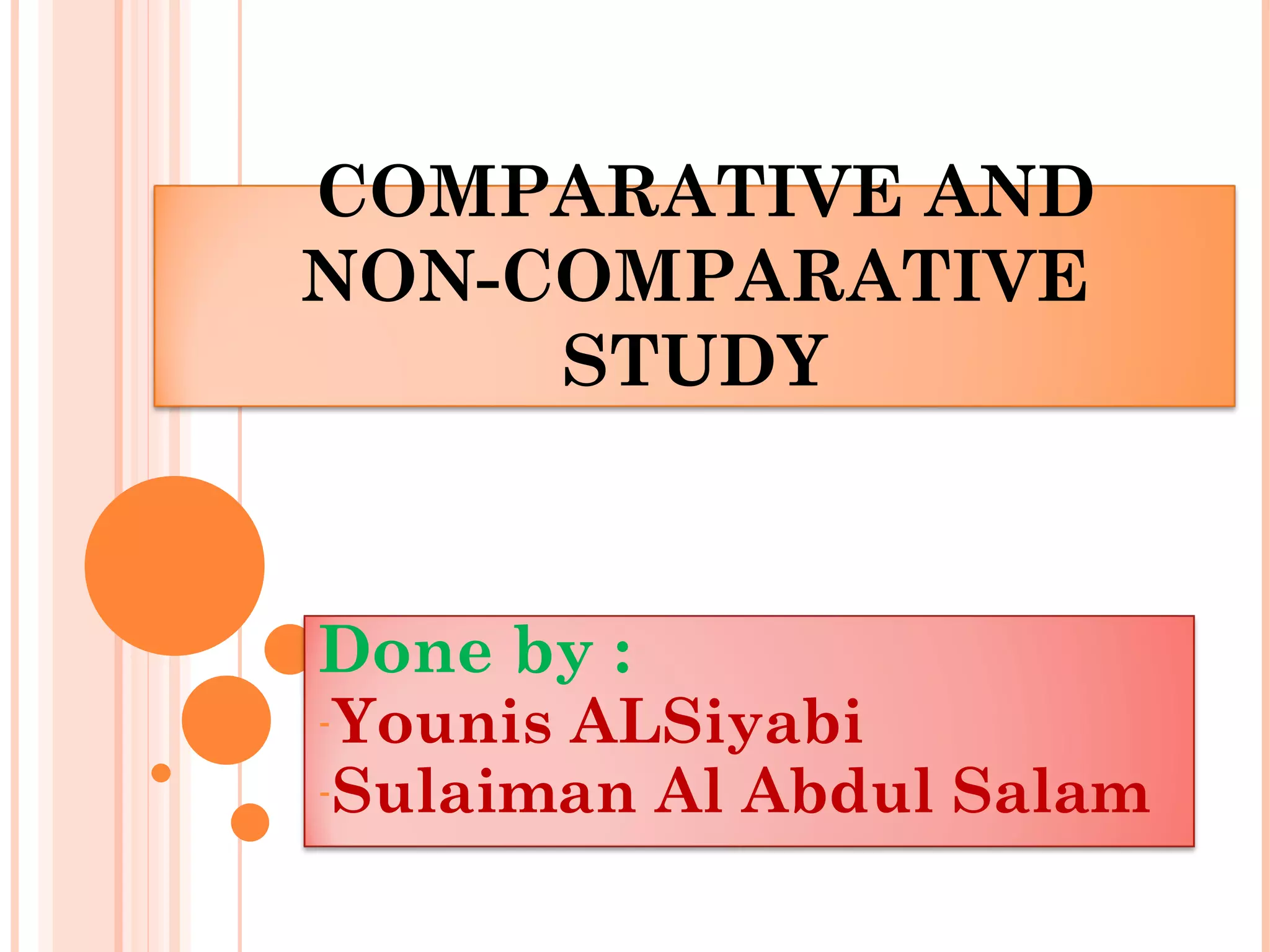 Comparative and non comparative | PPT