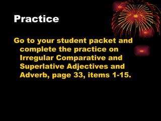 Comparative and superlative | PPT