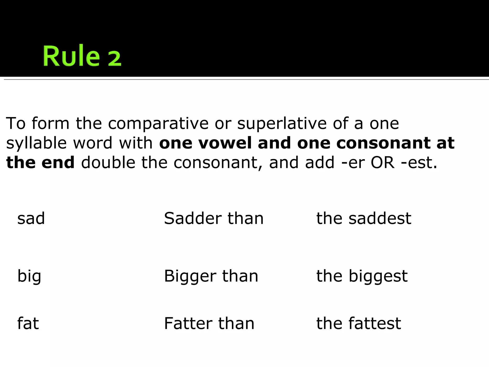 Comparative and superlative | PPT