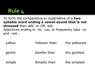 Comparative and superlative | PPT