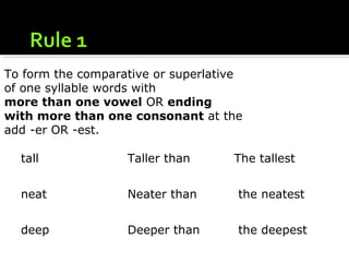 Comparative and superlative | PPT