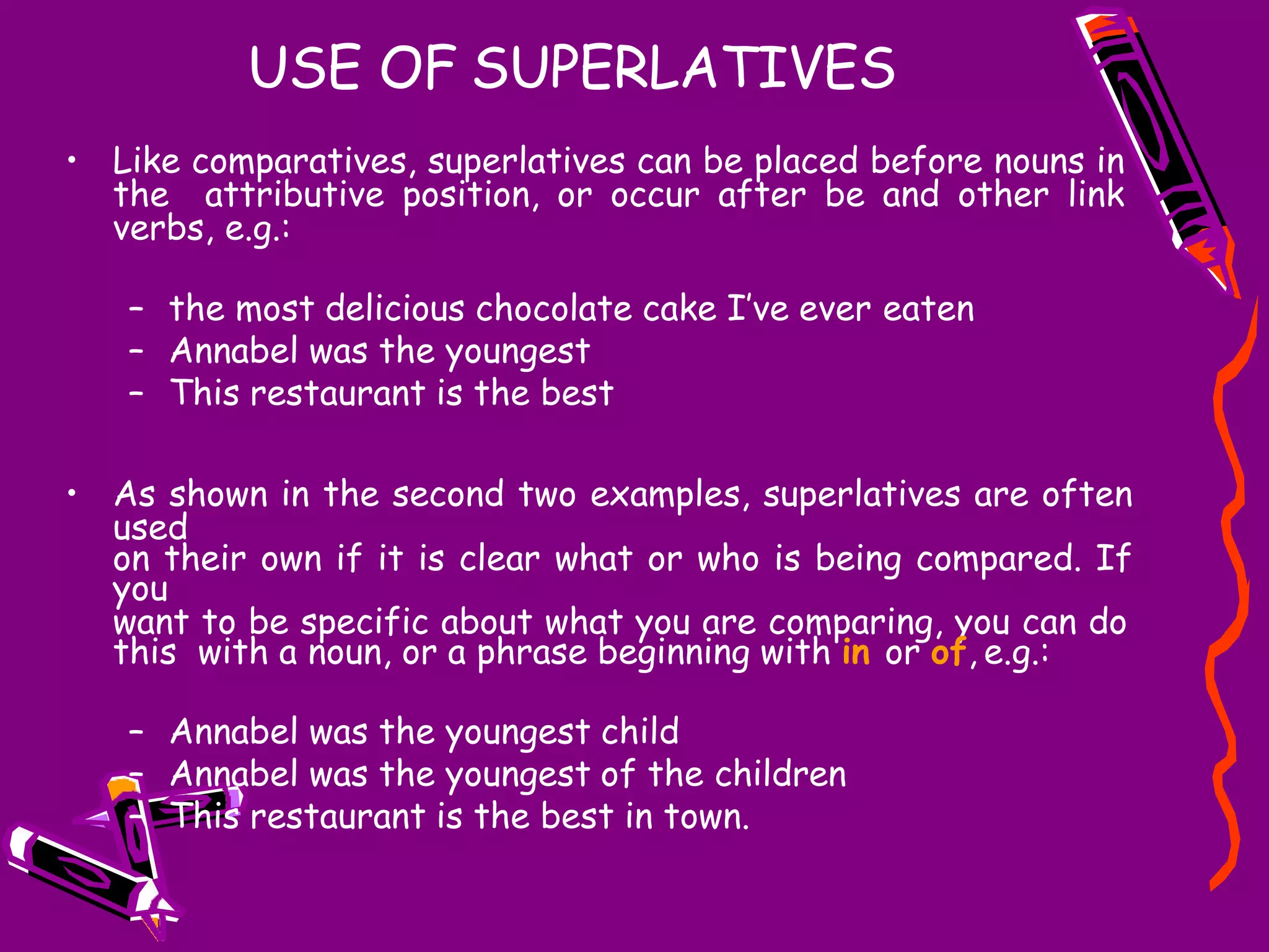 Comparative and superlative | PPTX