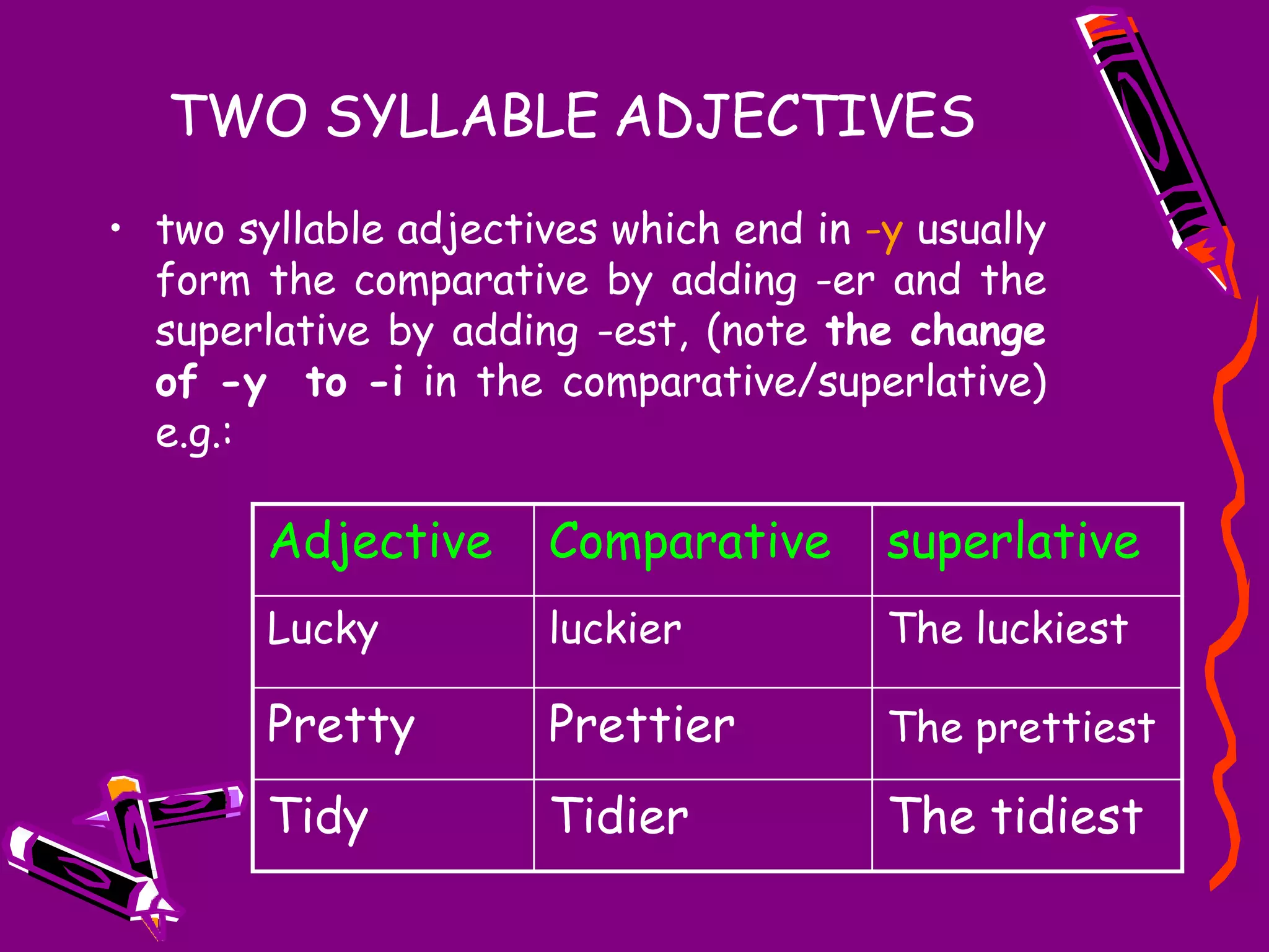 Comparative and superlative | PPTX