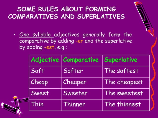 Comparative and superlative | PPT