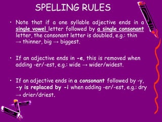 Comparative and superlative | PPTX