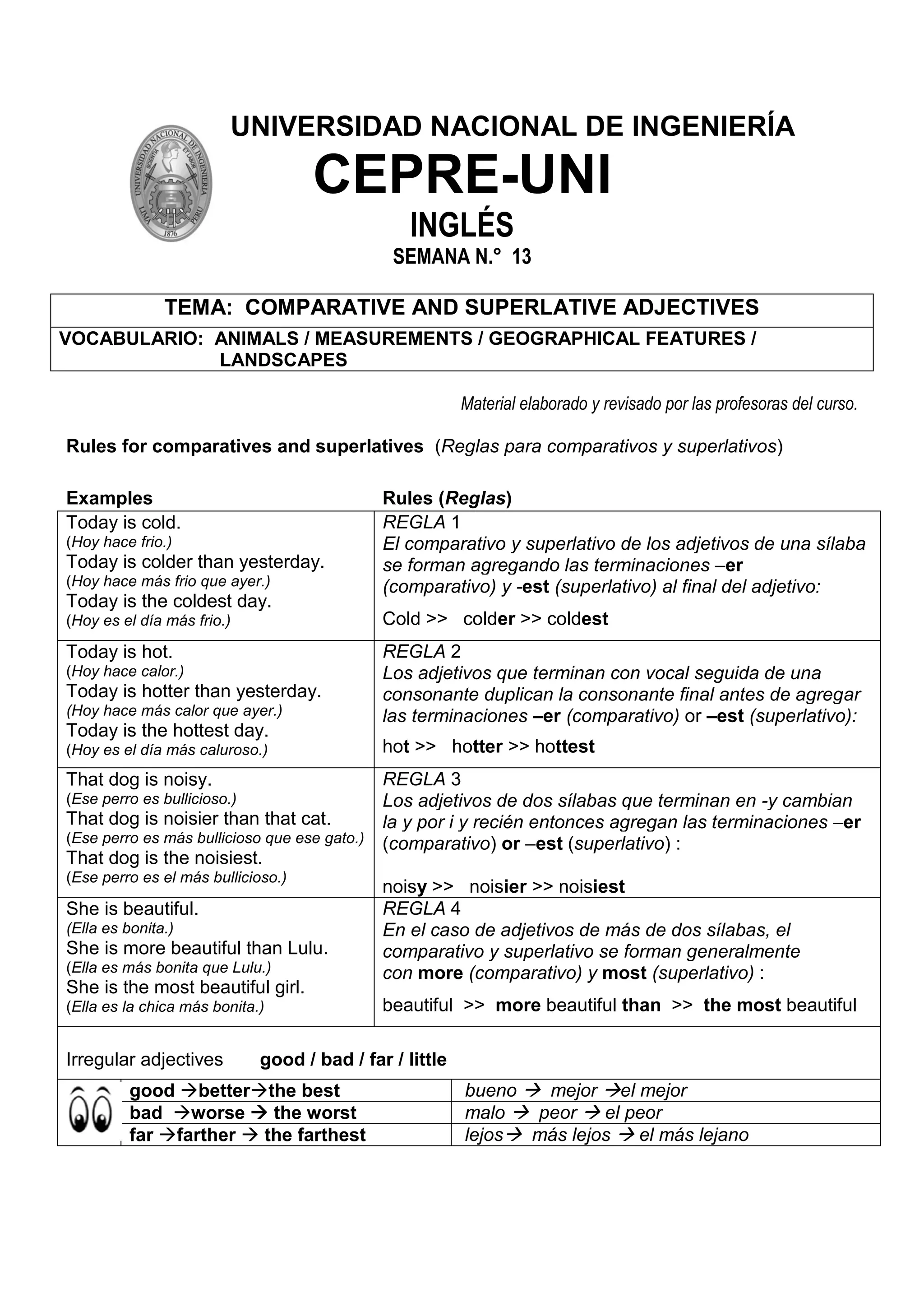 Comparative and superlative 13 | PDF