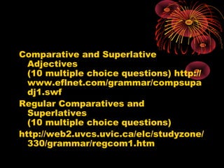 Comparative and superlative(4) | ODP