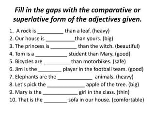 Comparative and superlative 5to | PPTX