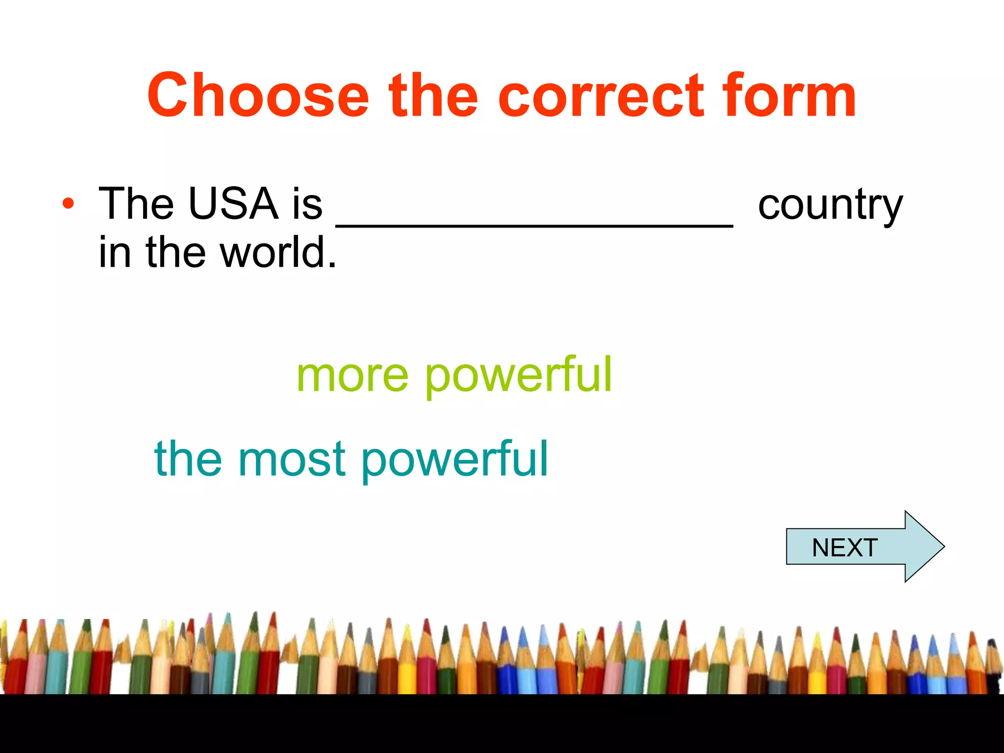 Comparative and superlative activities | PPT