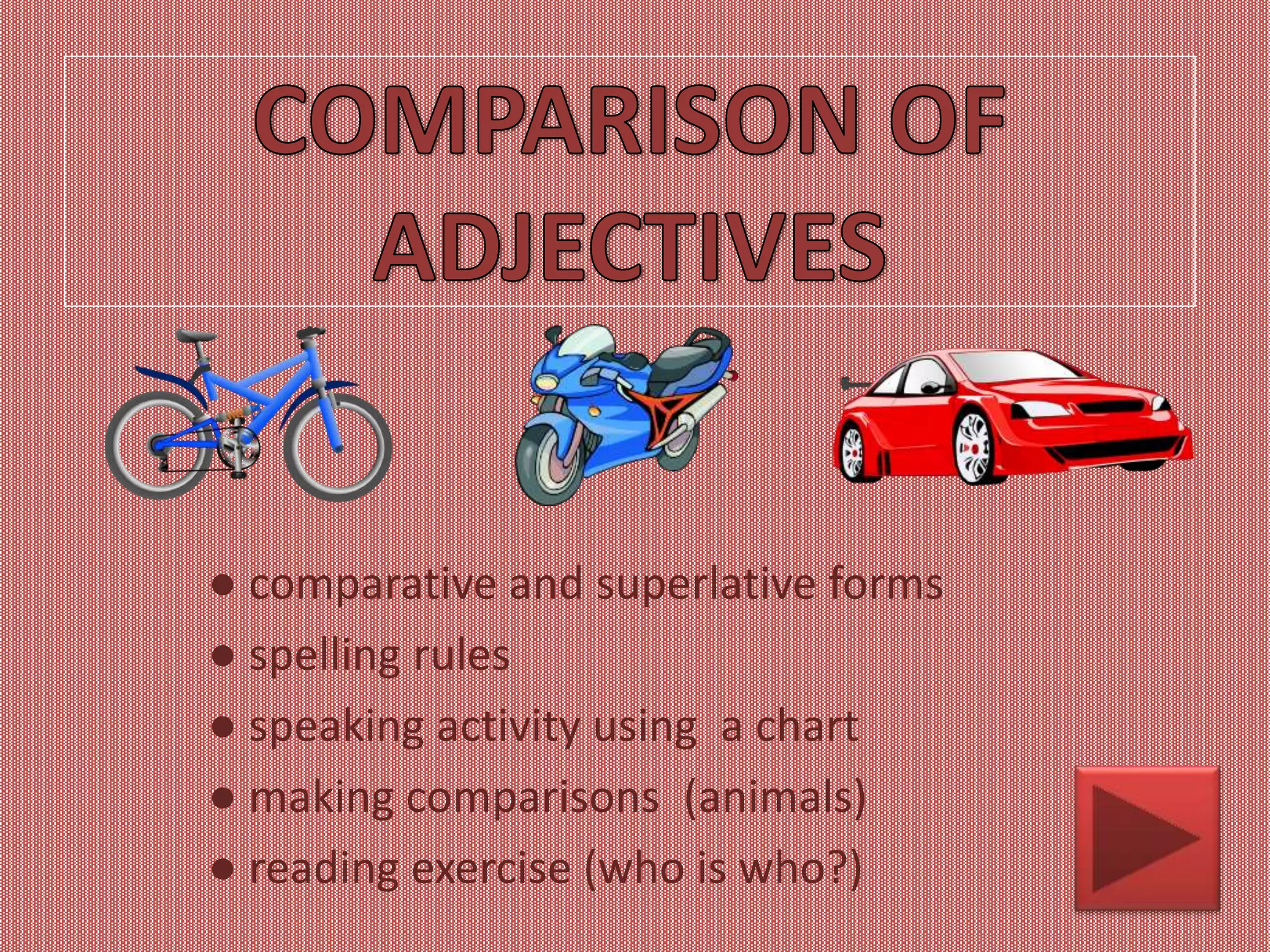 Comparative and superlative activities 1 | PPTX