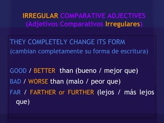 Comparative and superlative adjectives | PPTX