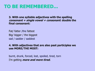 Comparative and superlative adjectives | PDF