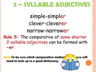 Comparative and Superlative Adjectives | PPT