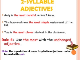 Comparative and Superlative Adjectives | PPT