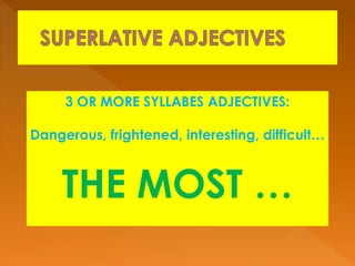 Comparative and superlative adjectives | PPTX
