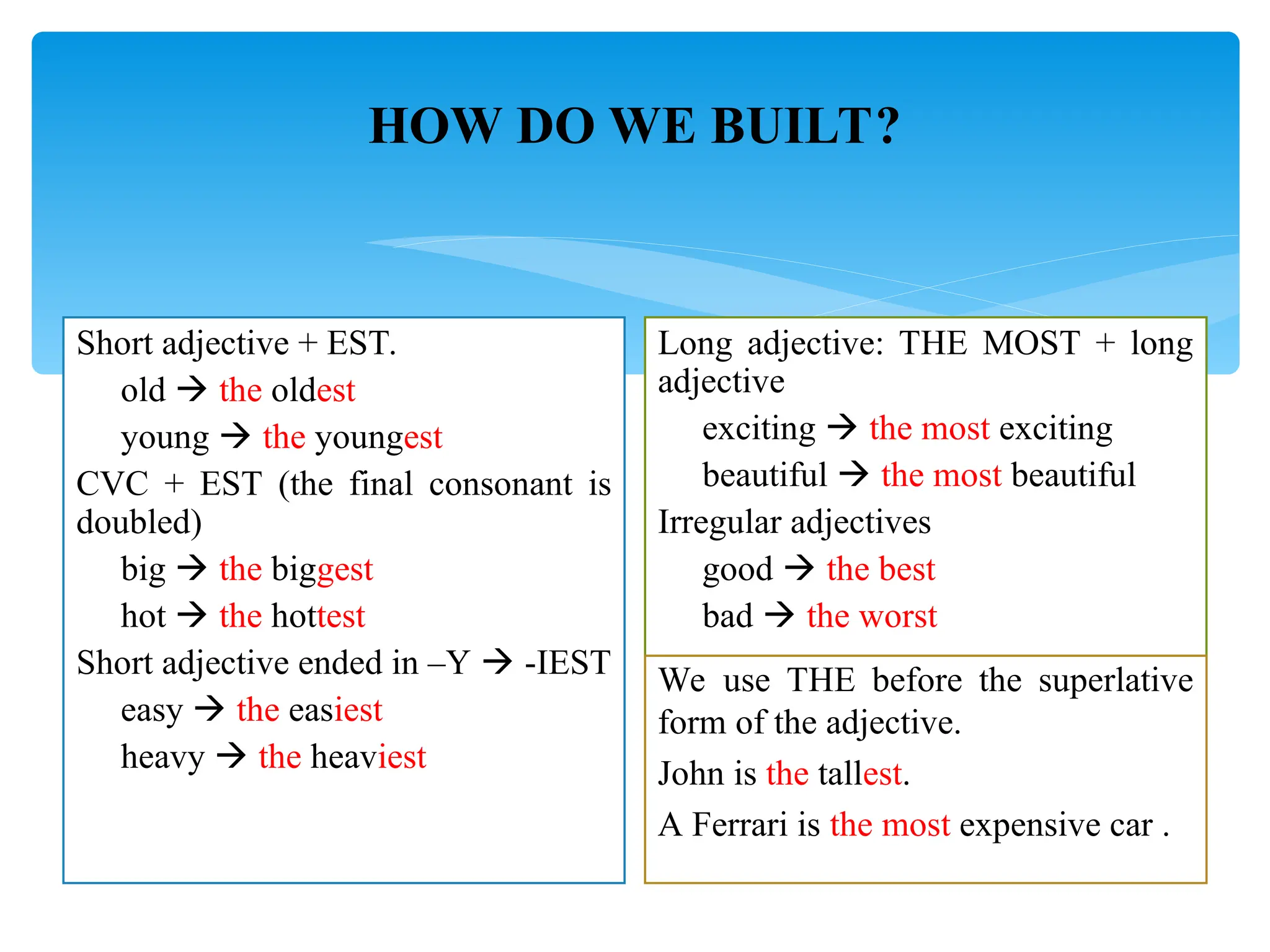 Comparative and Superlative adjectives.ppt