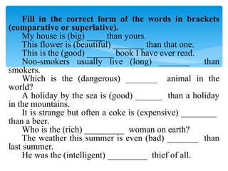 Comparative and Superlative adjectives.ppt