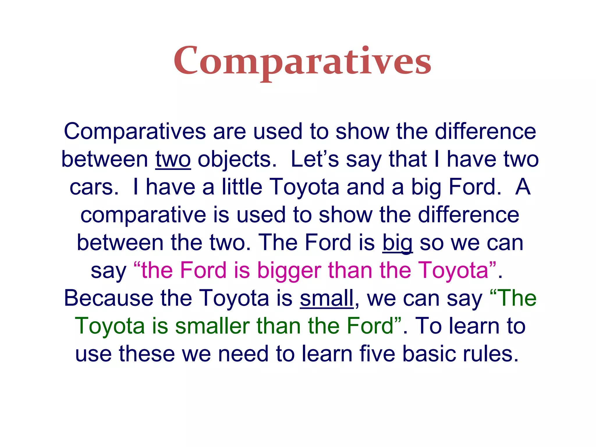 Comparative and superlative_adjectives_presentation | PPT