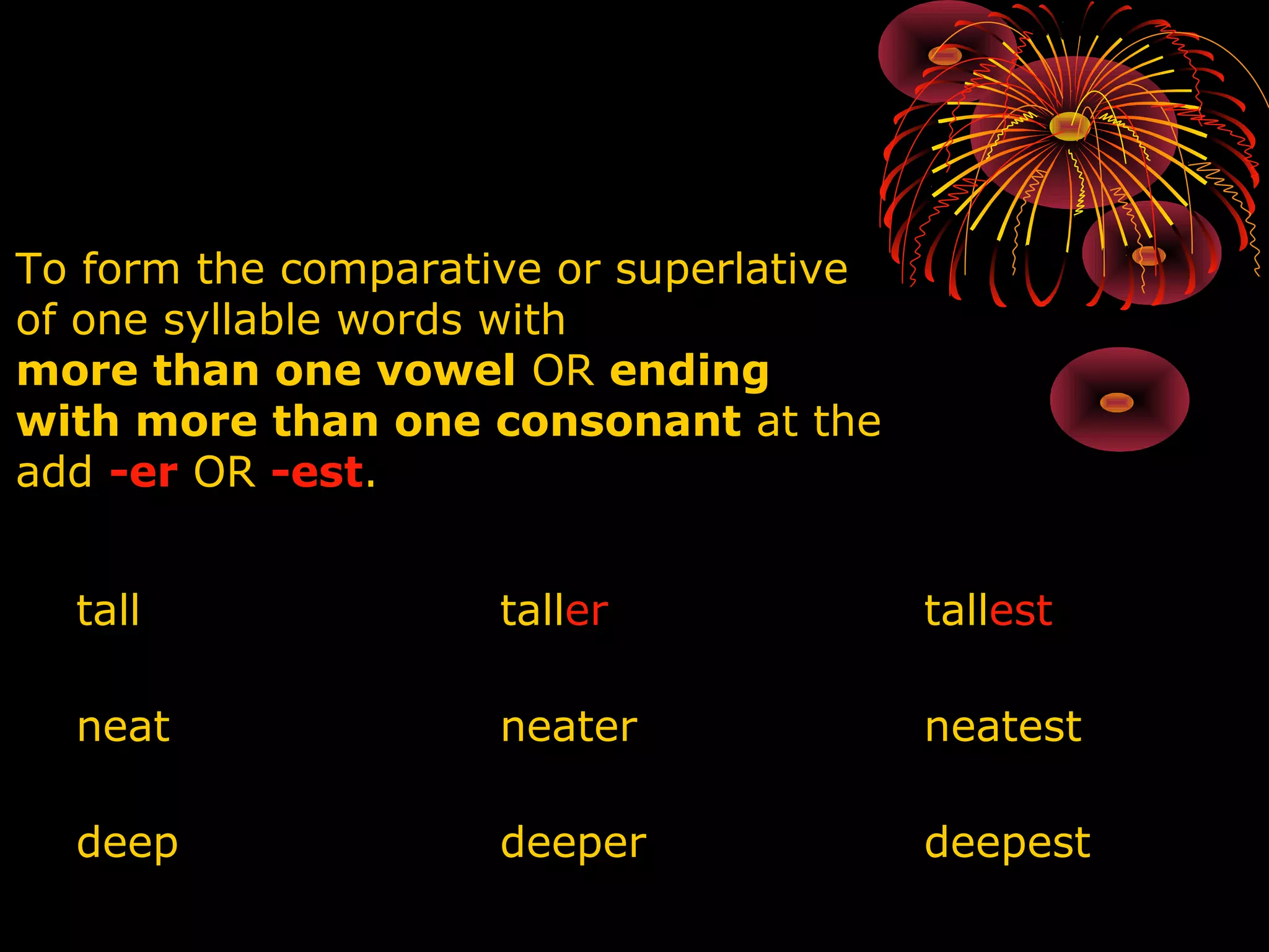 Comparative and superlative adjectives spi 0501.1.3 | PPT | Performance ...