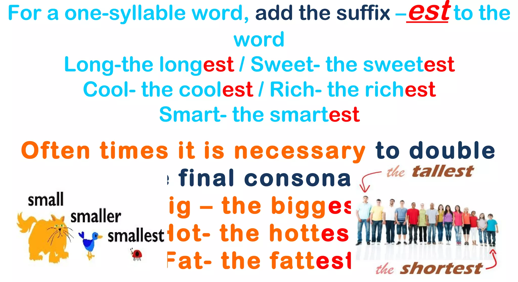 Comparative and superlative of adjectives | PPT