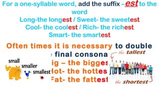 Comparative and superlative of adjectives | PPT