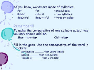 Comparative and superlatives | PPT