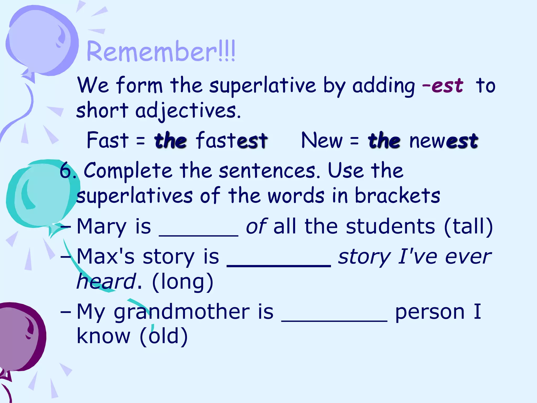 comparative and superlatives.ppt