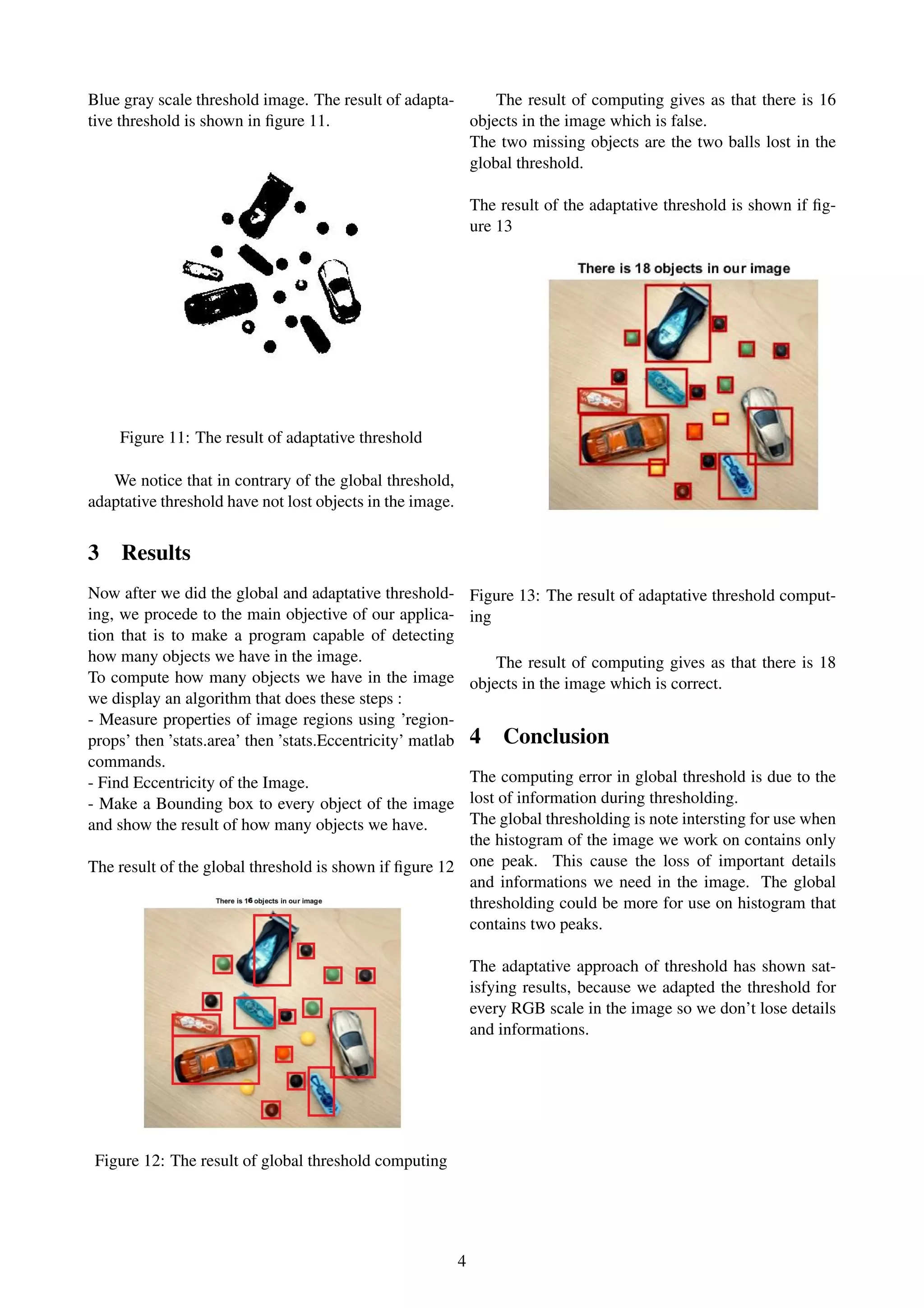 Comparative between global threshold and adaptative threshold concepts in image processing | PDF ...