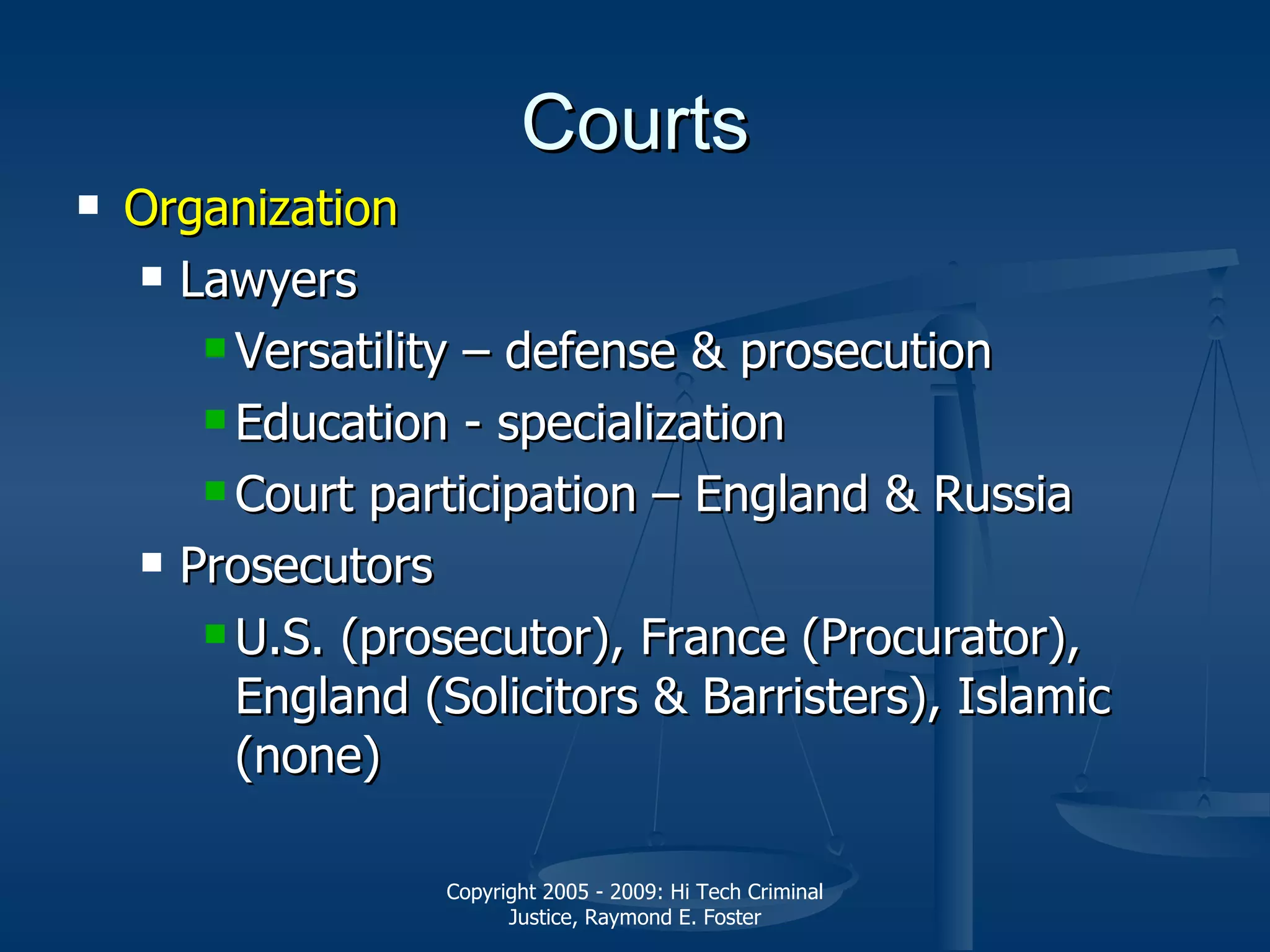Comparative Criminal Justice Presentation | PPT
