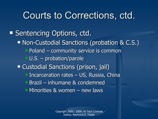 Comparative Criminal Justice Presentation | PPT