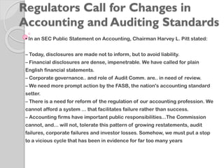 Comparative corporate governance The Enron Debacle | PPTX