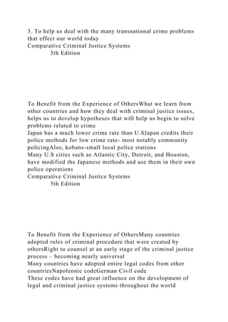 Comparative Criminal Justice 5th EditionChapt.docx | Crime & Harmful ...