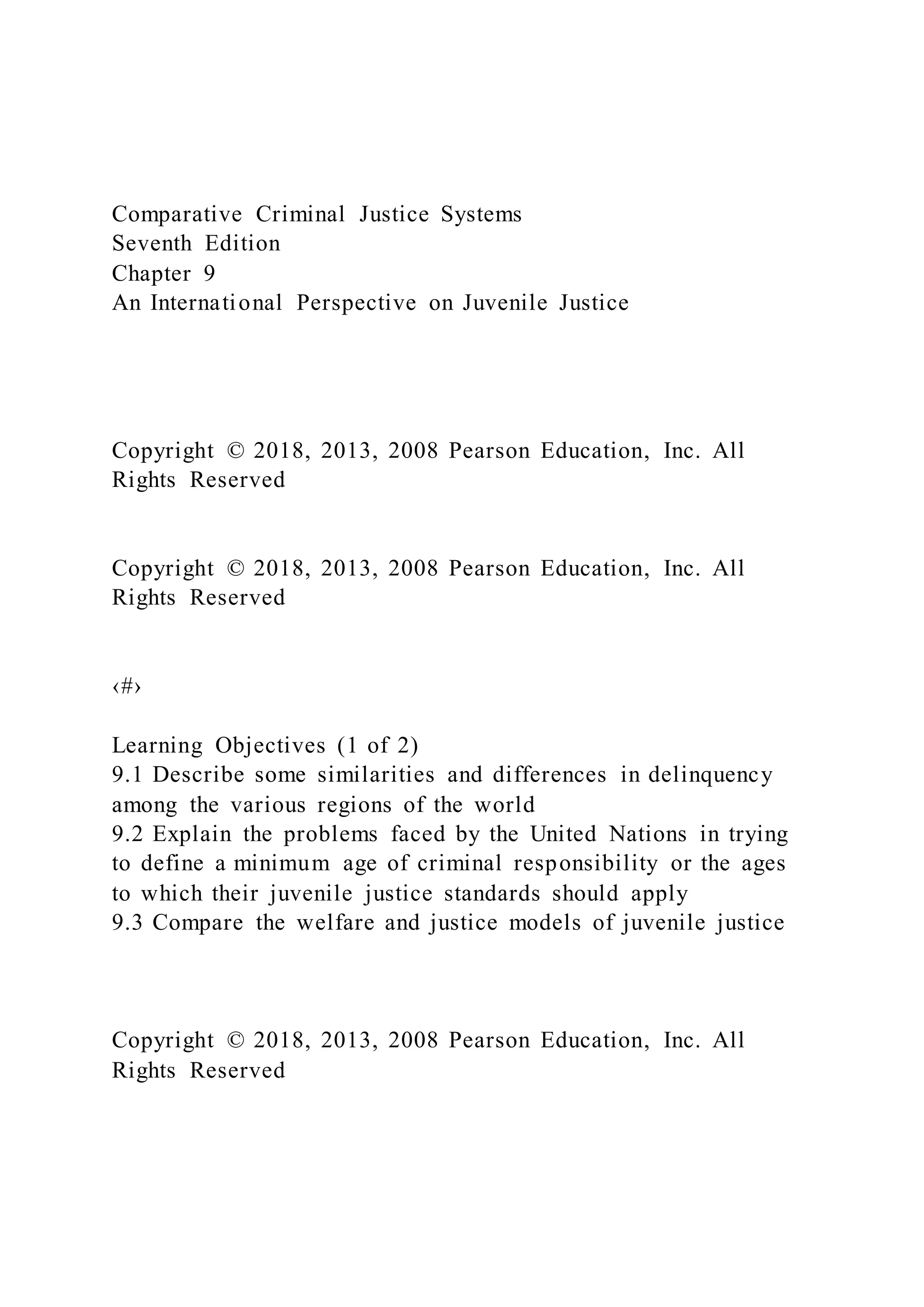 Comparative Criminal Justice SystemsSeventh EditionChapter 9 | PDF