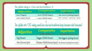 COMPARATIVE DAN SUPERLATIVE.MATERI BAHASA INGGRISpptx | PPTX