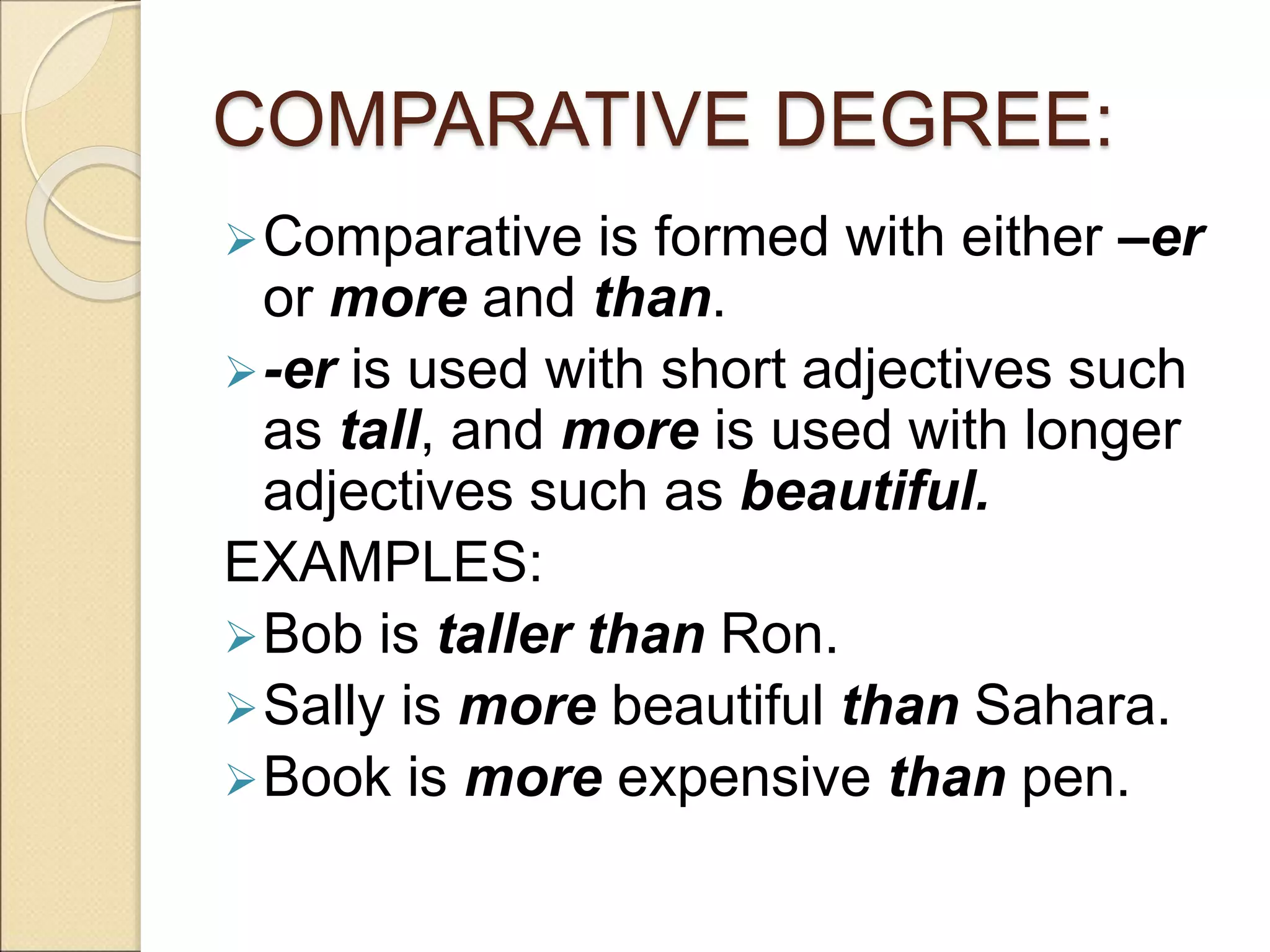 COMPARATIVE DEGREE.ppt